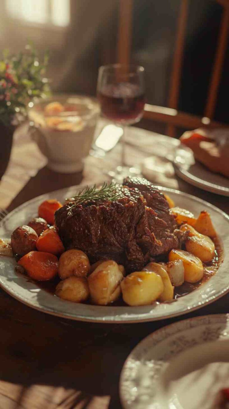 Classic Slow Cooker Chuck Roast with Vegetables