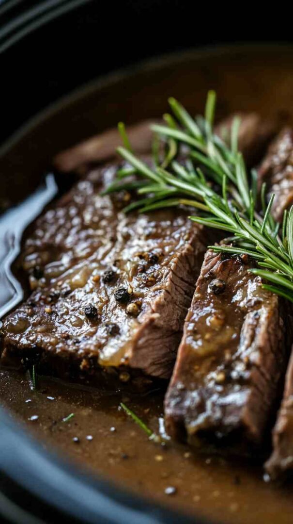 Comforting Slow Cooker Roast with Rich Au Jus
