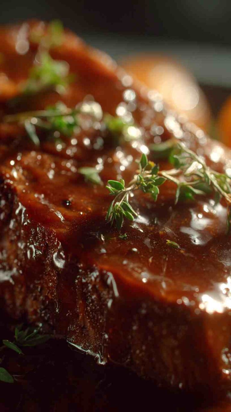 Crockpot Barbecue Beef Brisket with Rich Gravy