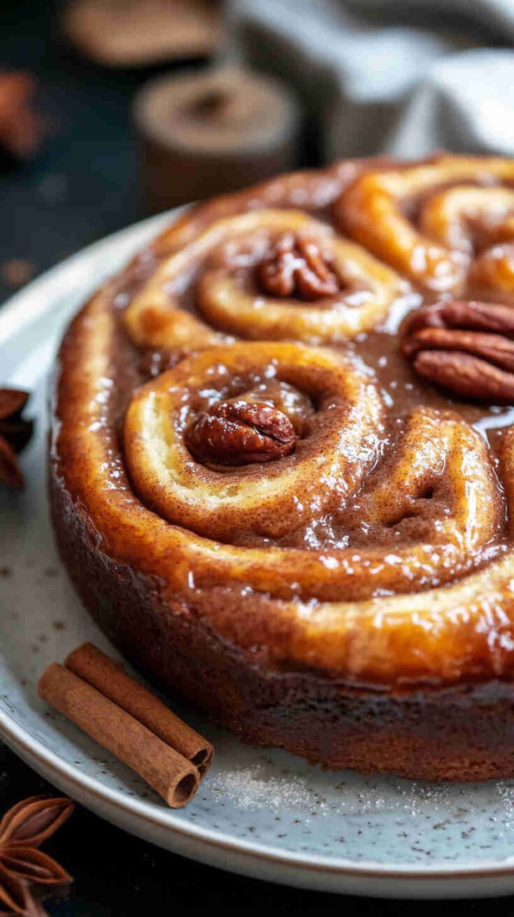 Slow Cooker Cinnamon Roll Cake recipe