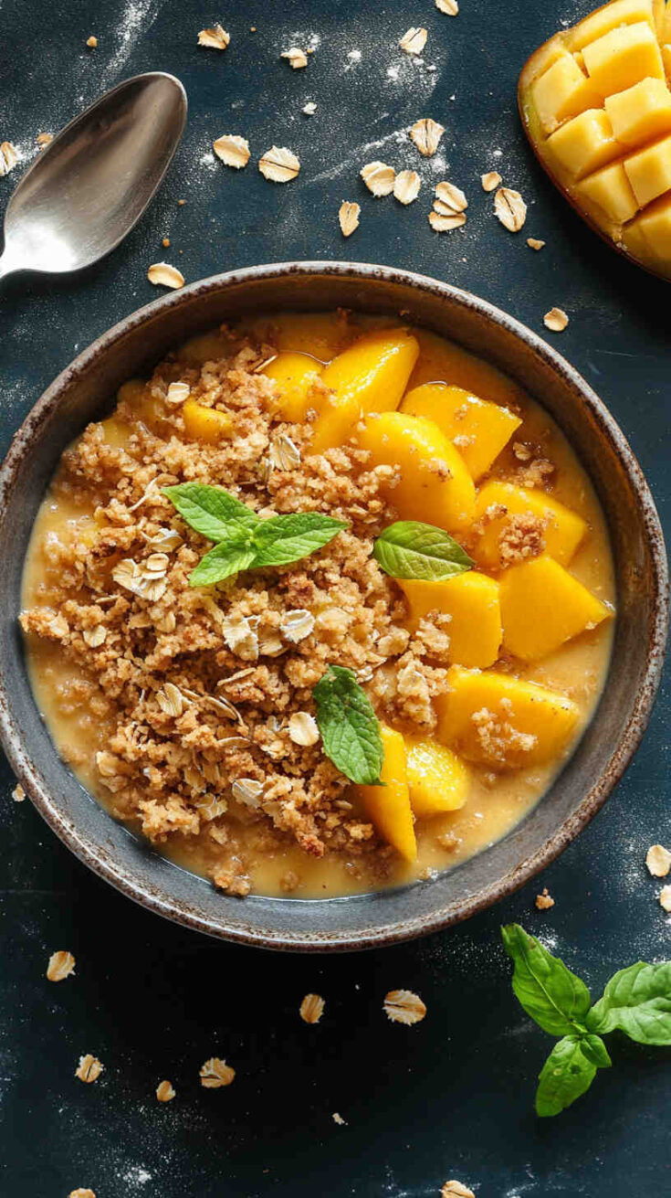 Slow Cooker Mango Crumble recipe